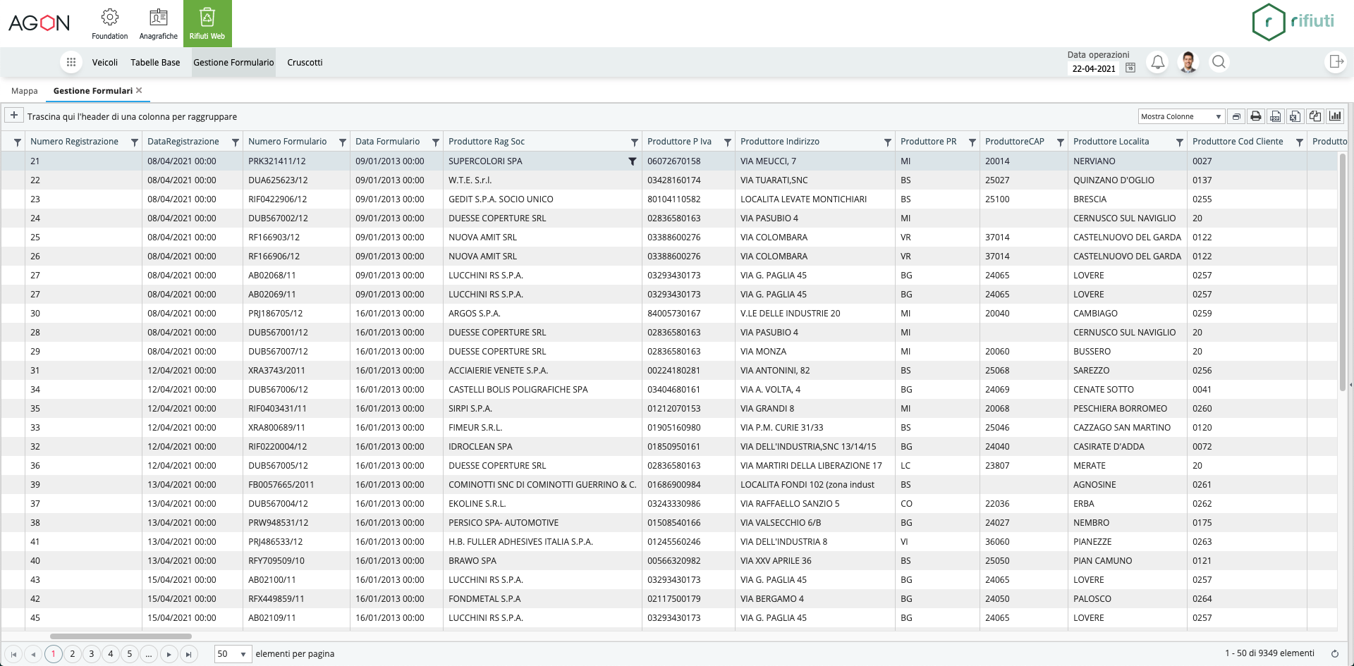Rifiuti Web: Software Gestione Formulario Rifiuti, Carico/Scarico, MUD